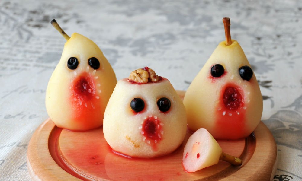 Spooky Poached Pears For A Halloween Treat - SPUD.ca