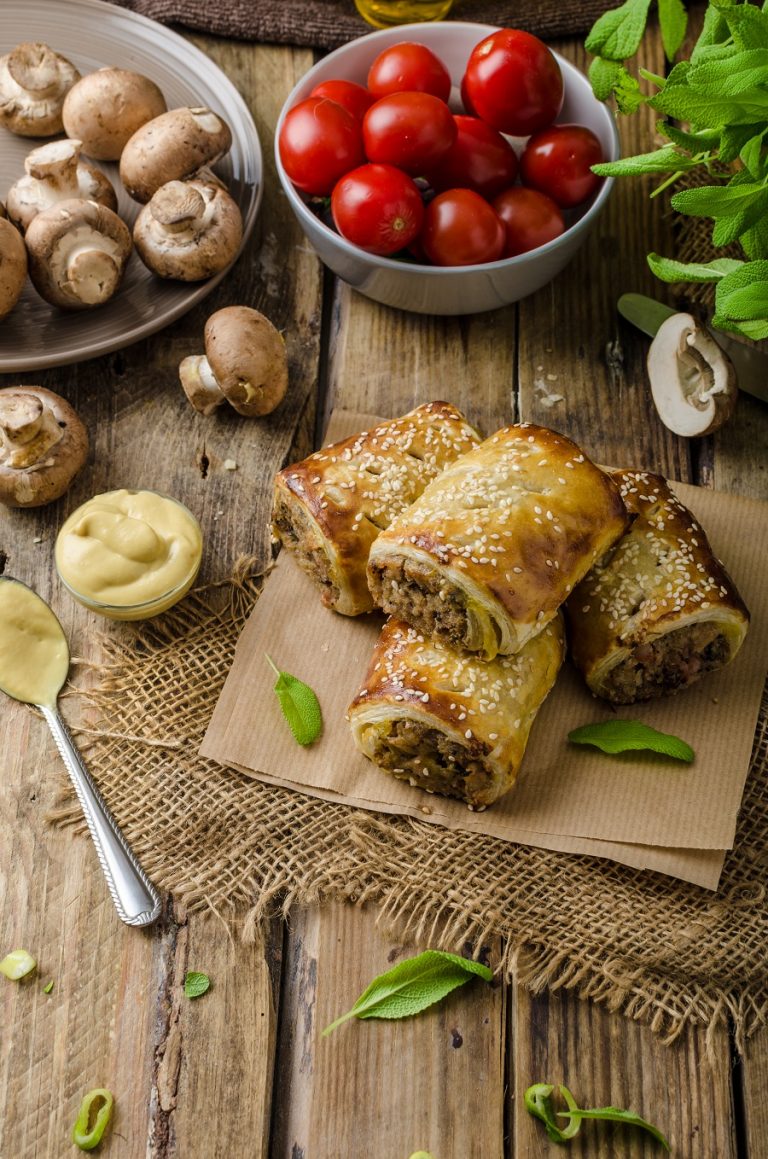 Puff Pastry Mushroom Roll Recipe (Vegan) - SPUD.ca