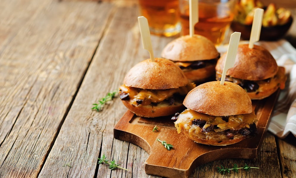 Delicious Hot Whiskey BBQ Sauce Sliders - SPUD.ca